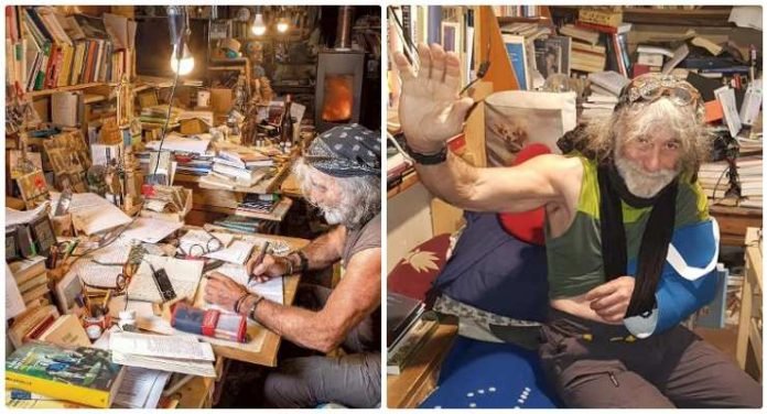 Mauro Corona, avete mai visto dove abita lo scrittore? Non te l'aspetti ...